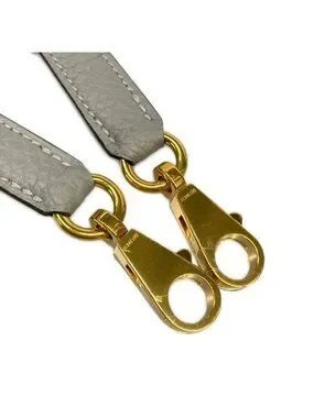 Hermes | Accessories | Hermes Shoulder Strap Gray Kelly Bolide Gold ...
